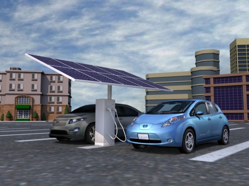 Solar powered electric car charging from Princeton Satellite Systems ...